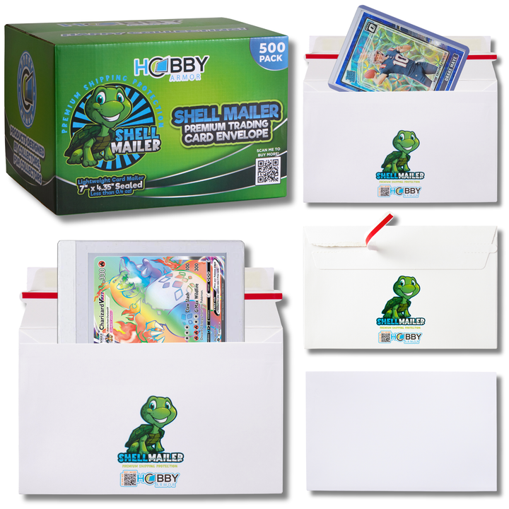 Hobby Armor Shell Mailer – Trading Card Shipping Envelopes 7" x 4.35"