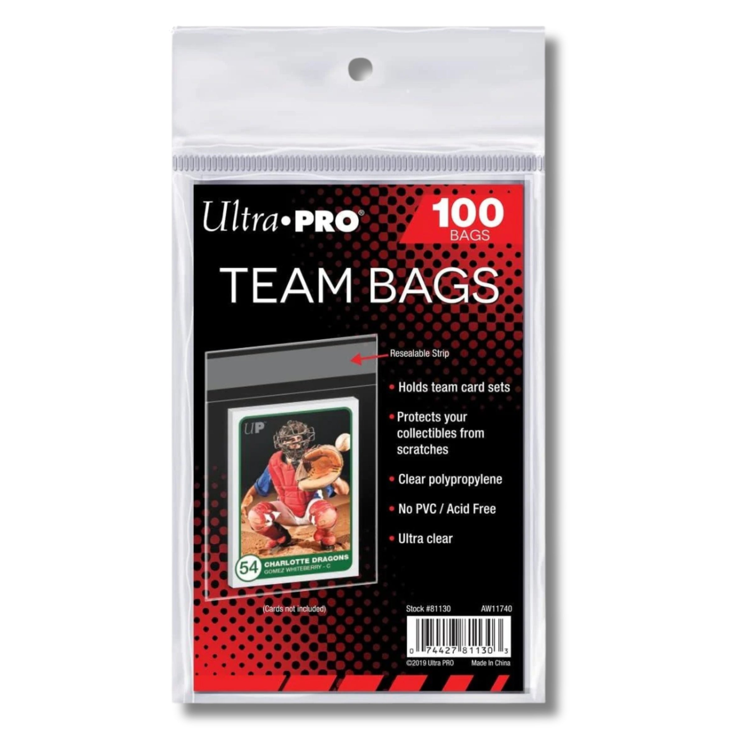 Ultra PRO Team Bags – Resealable Sleeves for Trading Card Sets – Hobby ...